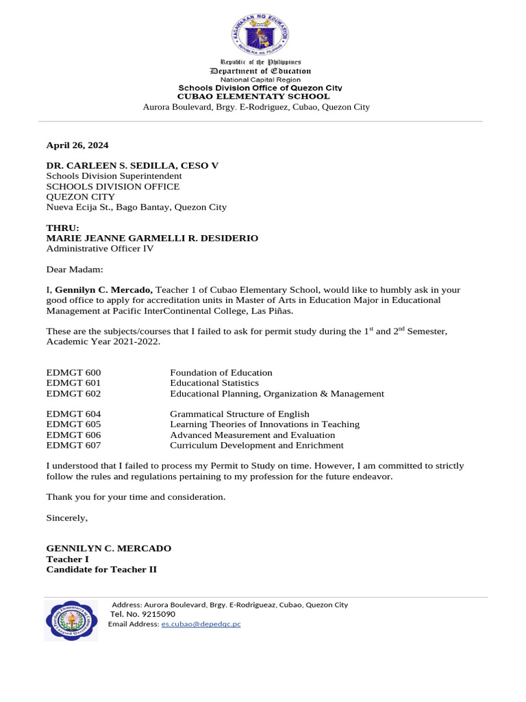 Letter | PDF