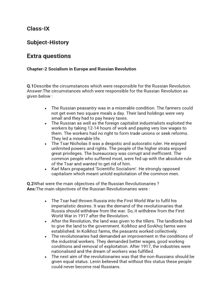 Chap-2 Socialism in Europe | PDF
