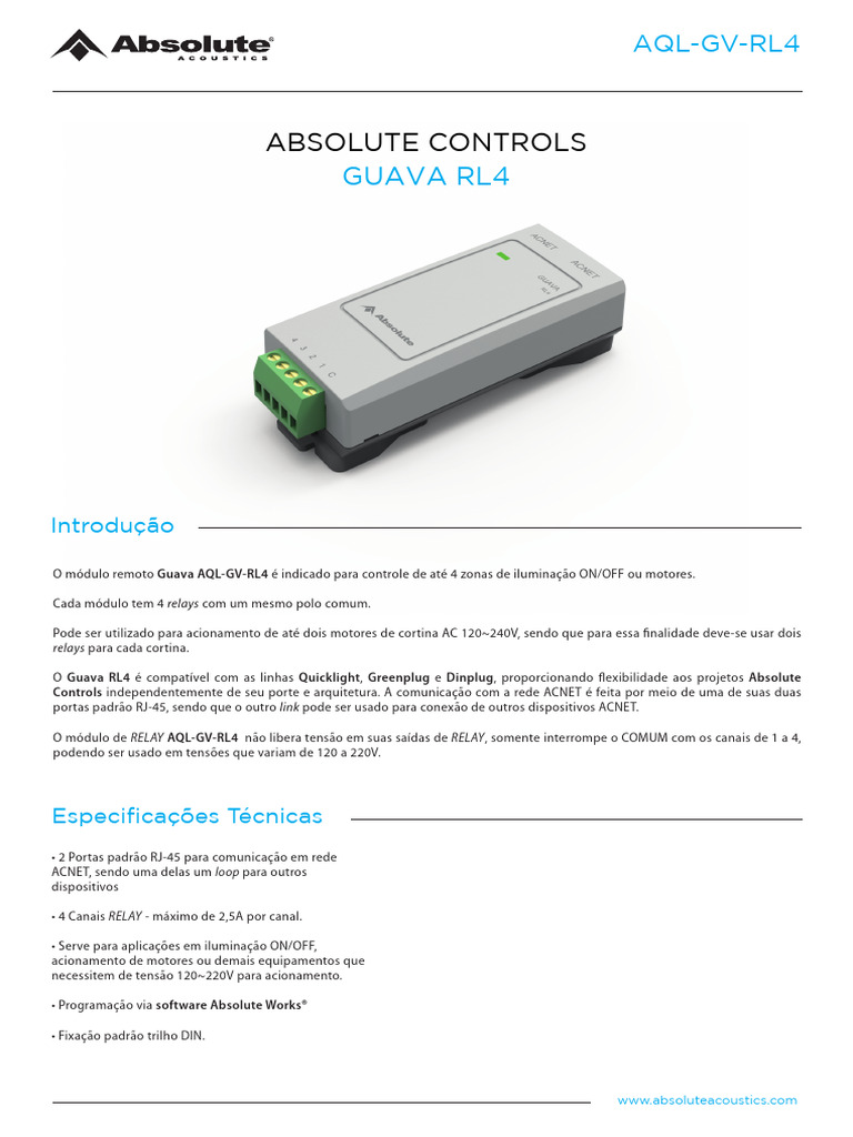 Specsheet - AQL GV RL4 | PDF