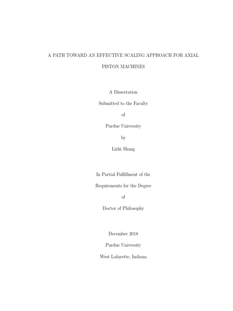 A Path Toward An Effective Scaling Approach For Axial Piston Machines | PDF | Piston | Computers