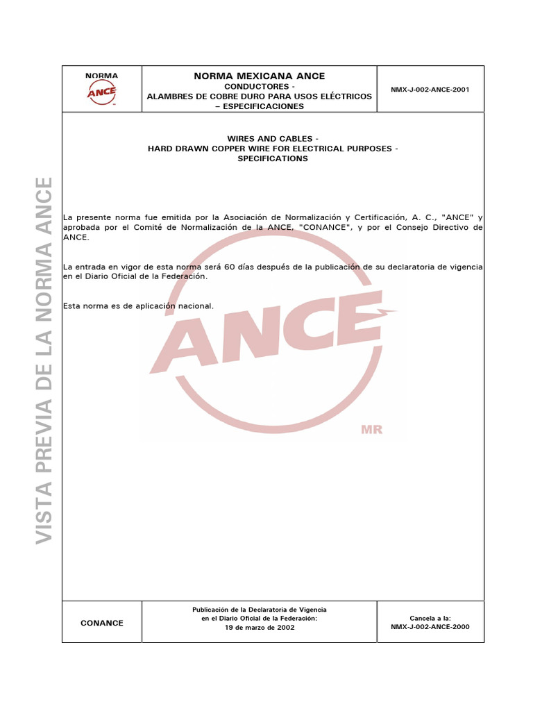 NMX-J-002-ANCE-20015 | PDF