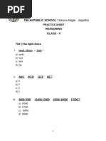 Class 5 Maths Sample Paper | PDF
