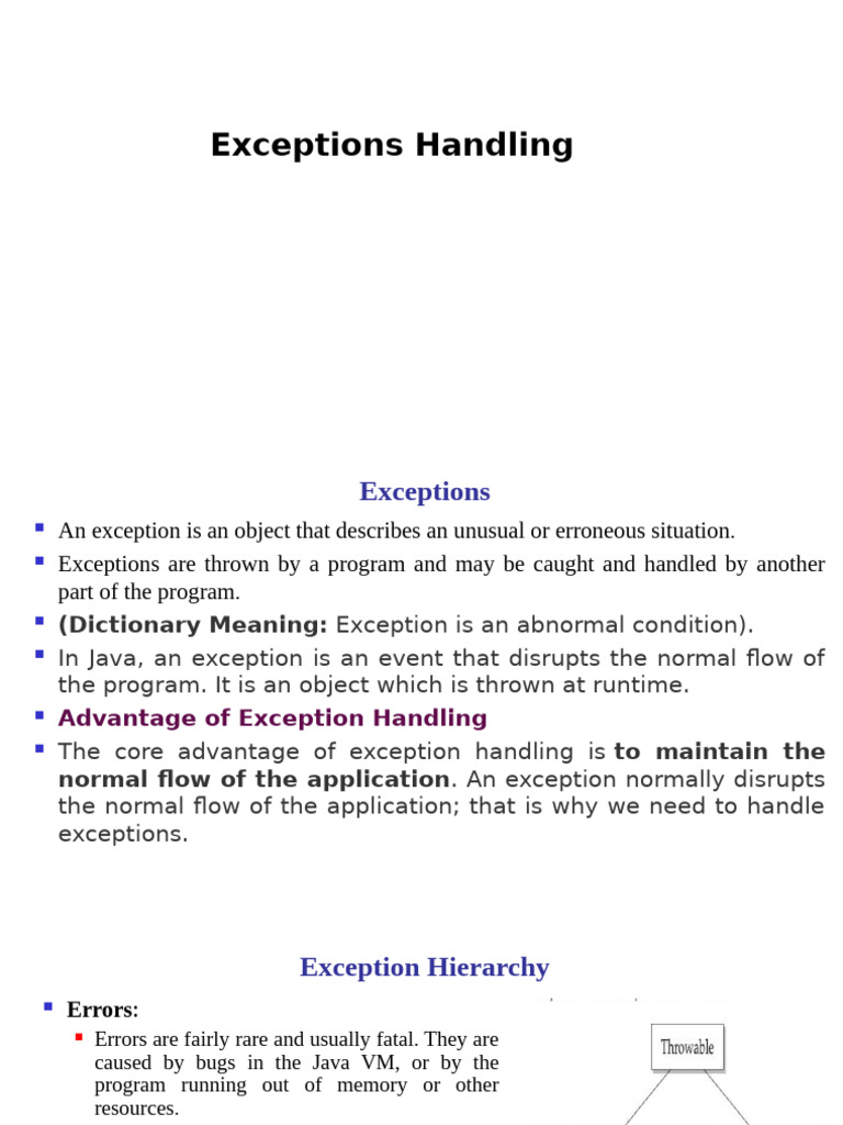 Exception Handling | PDF