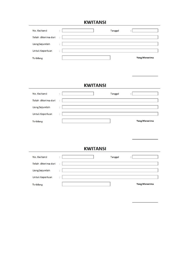 Kwitansi Cetak | PDF