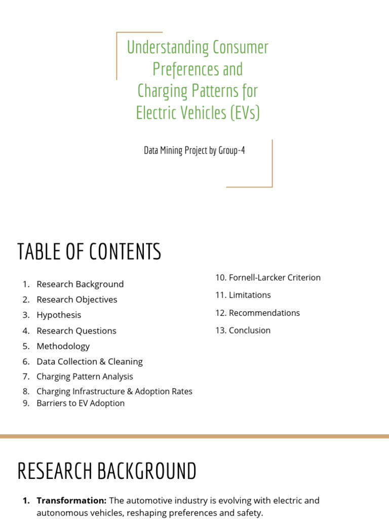 Understanding Consumer Preferences and Charging Patterns For Electric ...