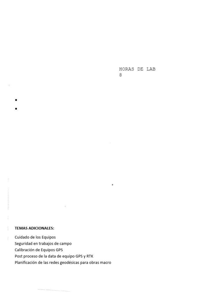 Temario Geodesia II PDF | PDF