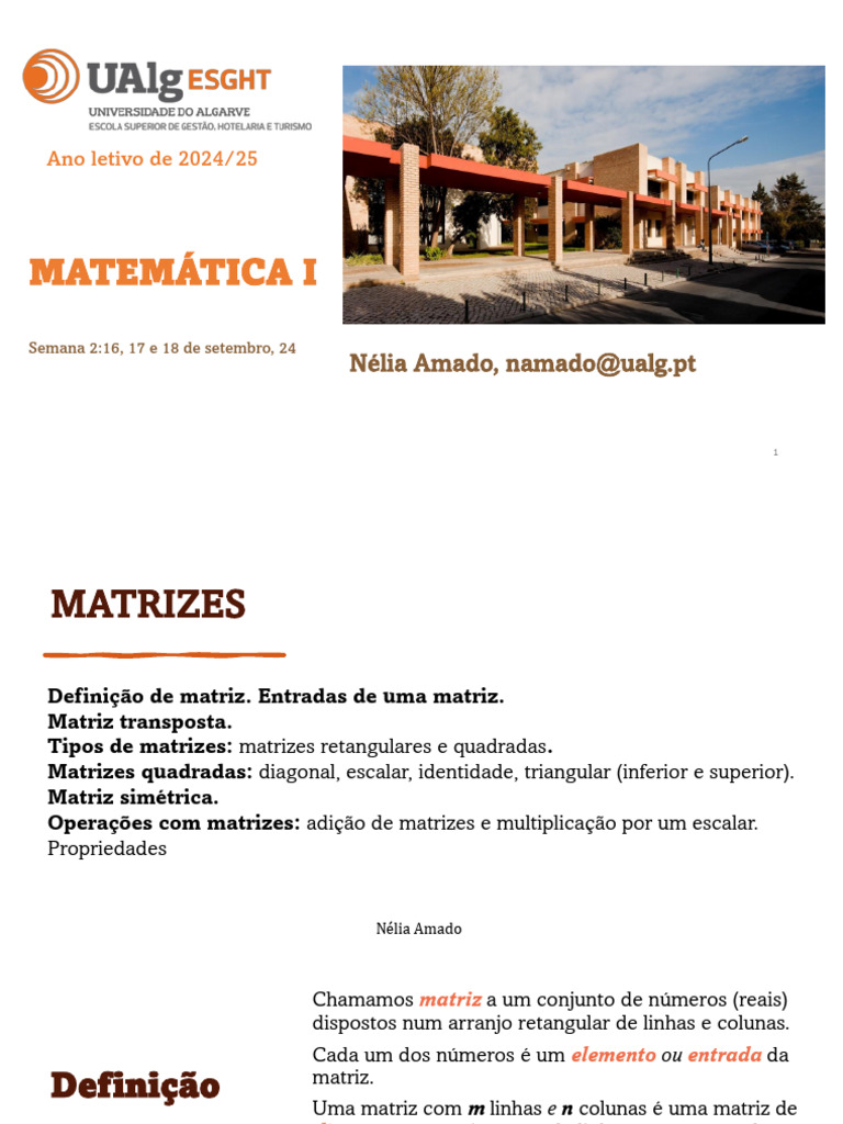 Matrizes Resumo | PDF | Matriz (Matemática) | Teoria da Matrix