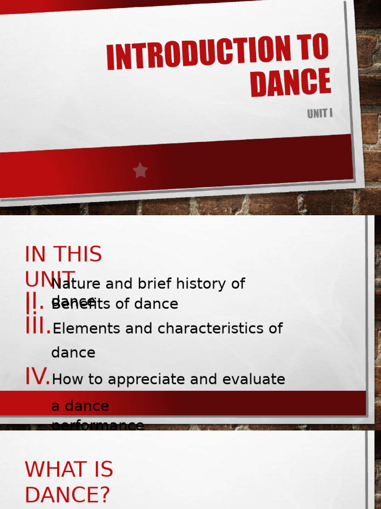 Introduction To Dance | PDF