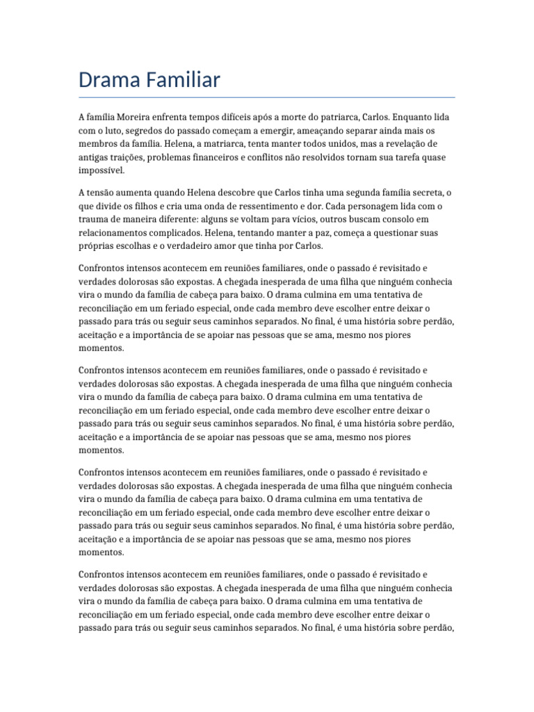Drama Familiar Larger | PDF