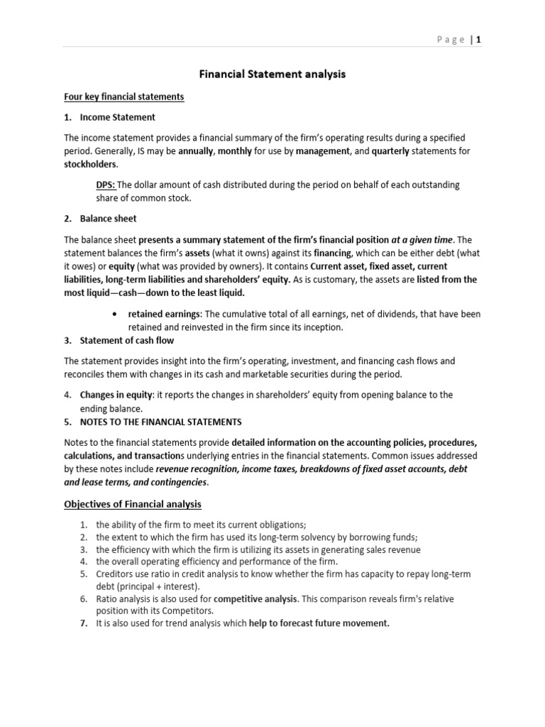 Financial Analysis | PDF