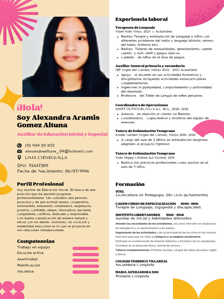 Cv Alexandra Gomez 2023 | PDF