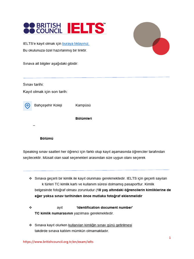 IELTS Closed Session Kayıt Yönergesi BK Manisa 8feb24 | PDF