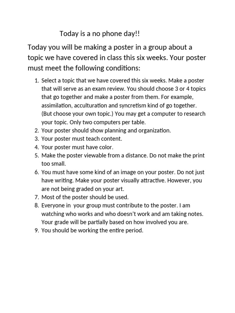 Poster Project | PDF