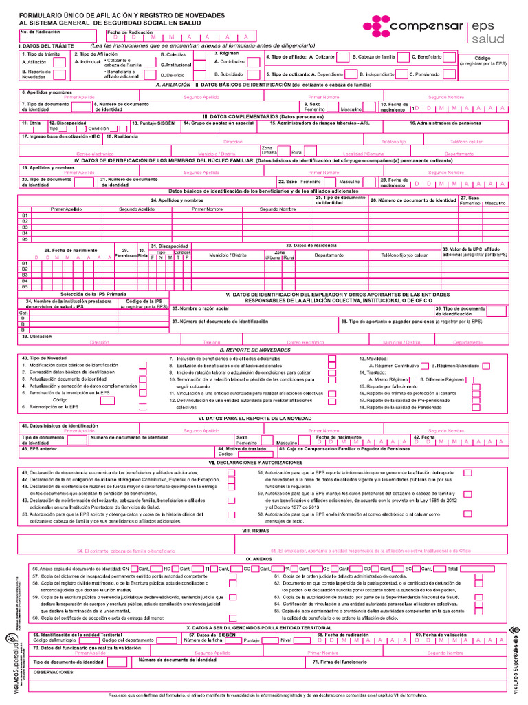 Formulario_EPS | PDF