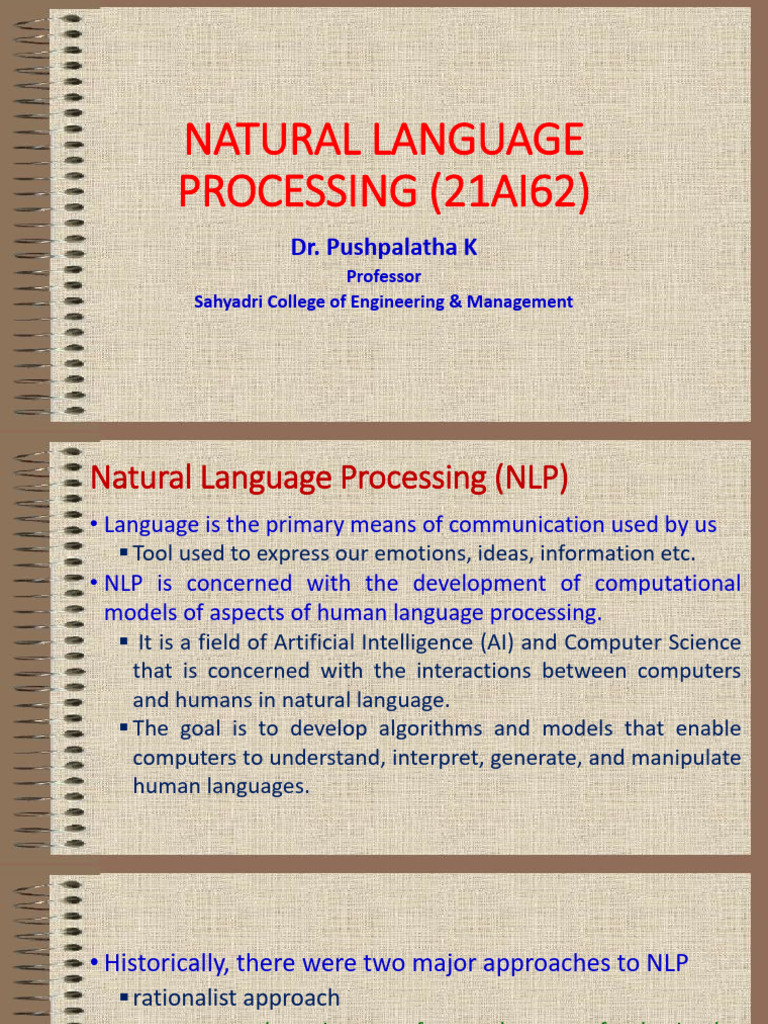 NLP Module 1 - 1 | PDF