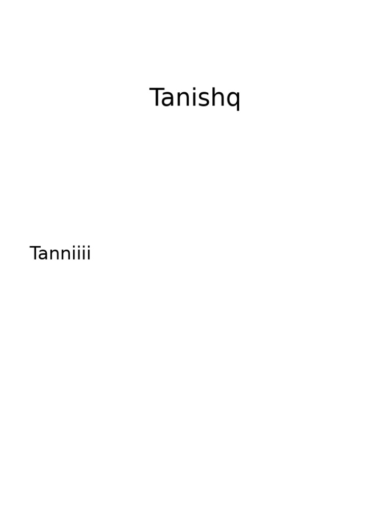 Tanishq | PDF