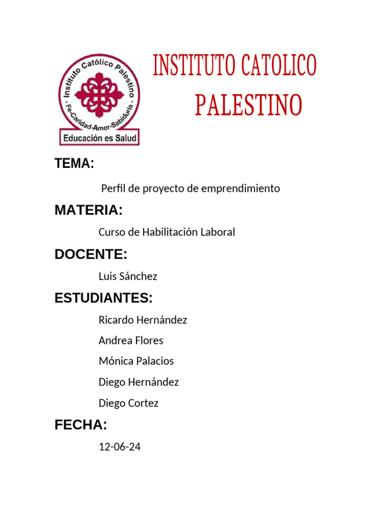 Idea de Emprendimiento. 1.1ee | PDF | Iniciativa empresarial | Alimentos