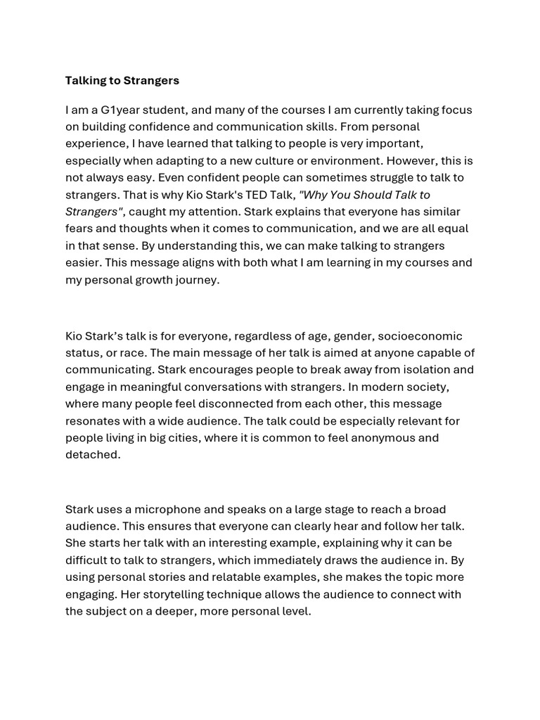 Ted Talks | PDF