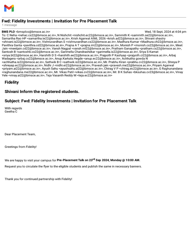 Gmail - FWD - Fidelity Investments - Invitation For Pre Placement Talk ...