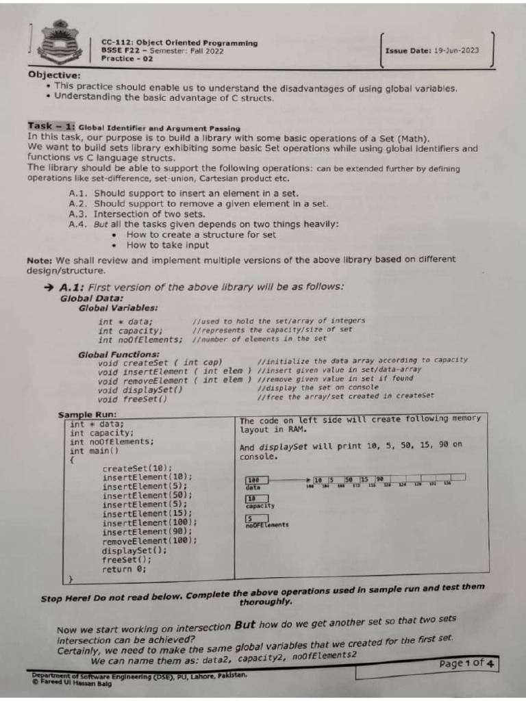 OOP Practice File 02 | PDF