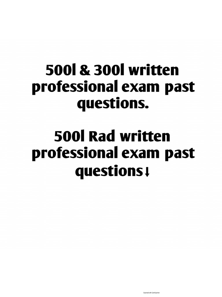 Professional Exam (Written) & VIVA PQ's by DivyneRG? & Mustardseed?-1 | PDF