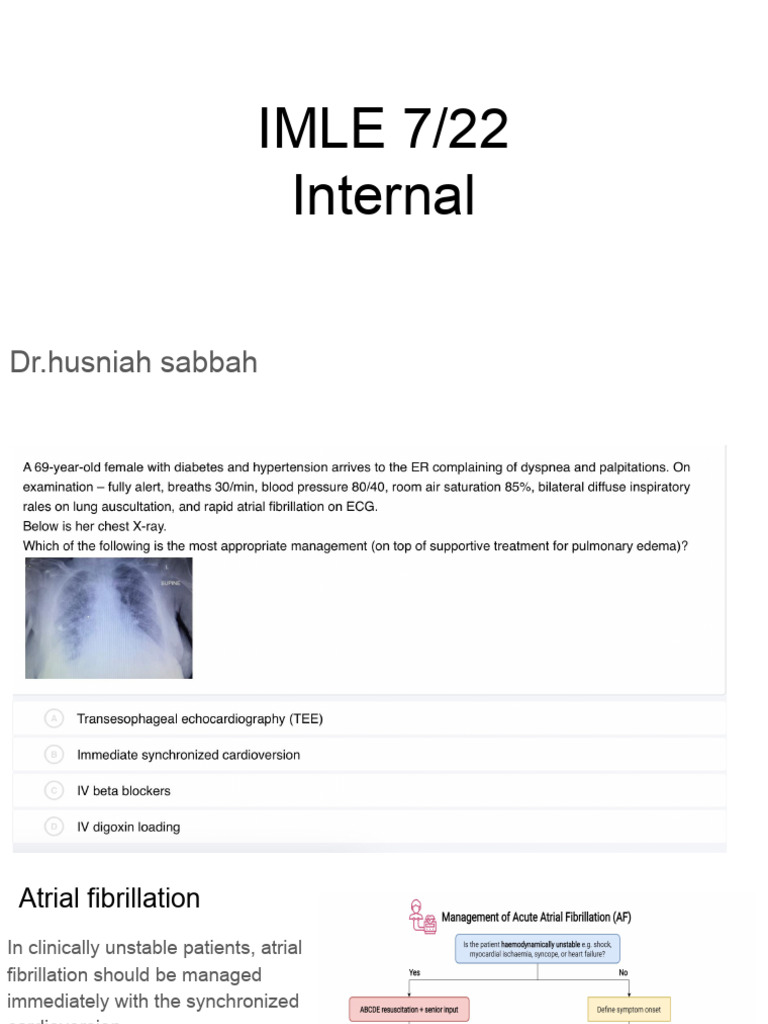 IMLE 7/22 Internal: DR - Husniah Sabbah | PDF