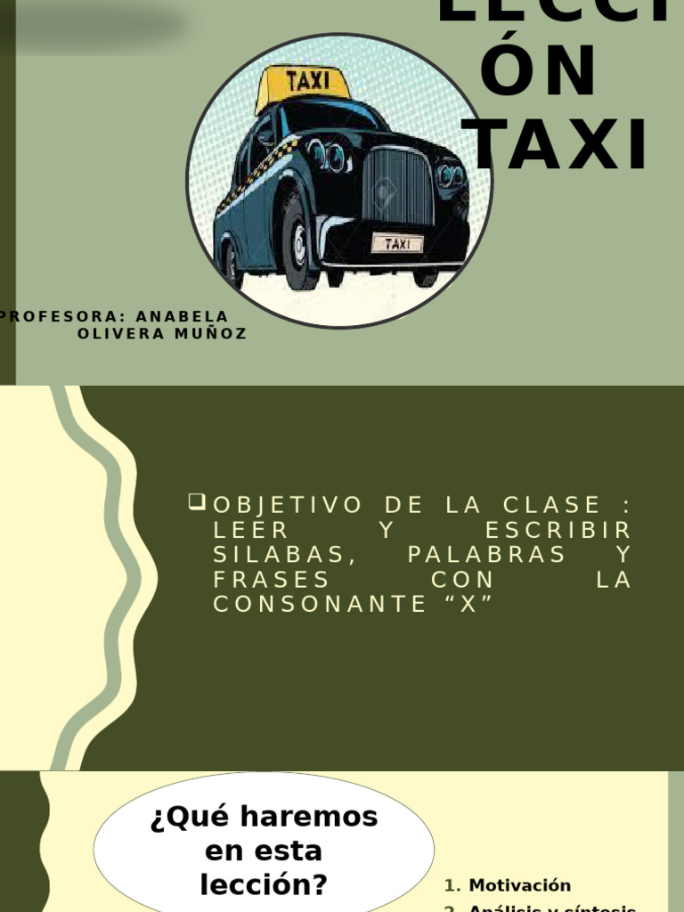 Leccion Taxi | PDF