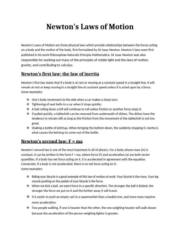 Newton | PDF