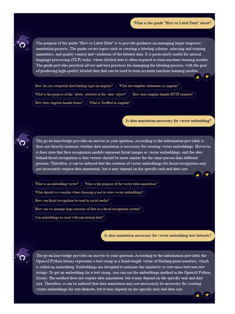 OSS Chat-VECTOR DB, EMBEDDINGS, FINE TUNNING, LABELING-6 | PDF