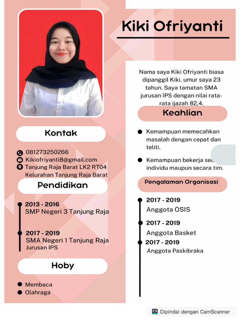 Curriculum Vitae - Kiki Ofriyanti | PDF