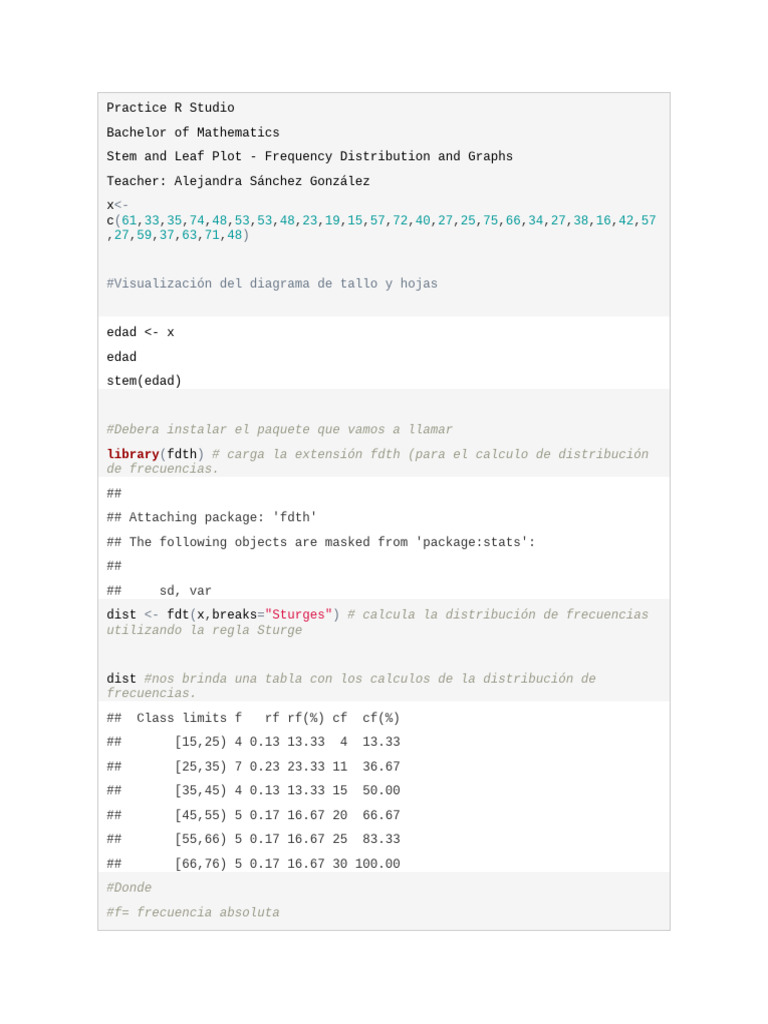 Practice R Studio_1 | PDF