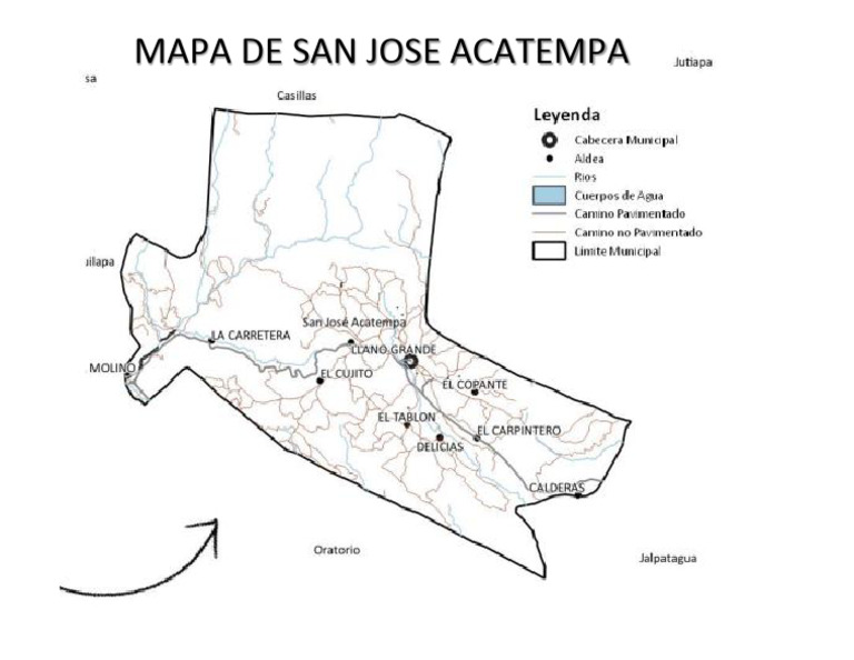 mapa de san jo se acatempa jutiapa | PDF
