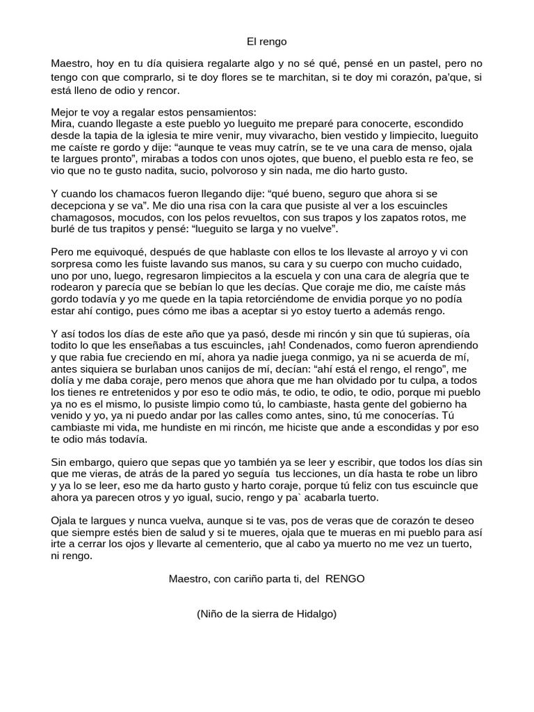 El Rengo | PDF
