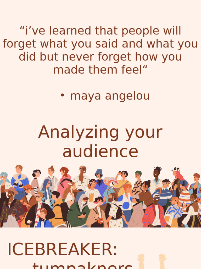 Audience-Centered Speech Strategies | PDF | Knowledge | Attitude ...