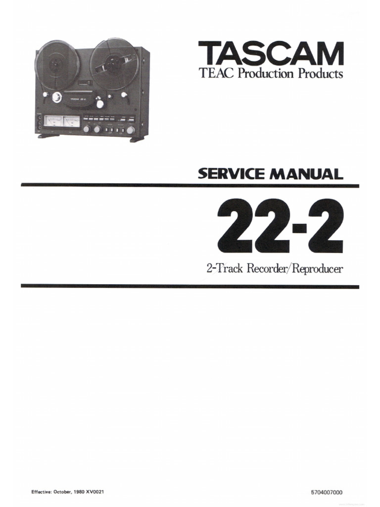 Tascam 22 - 2 Service Manual | PDF
