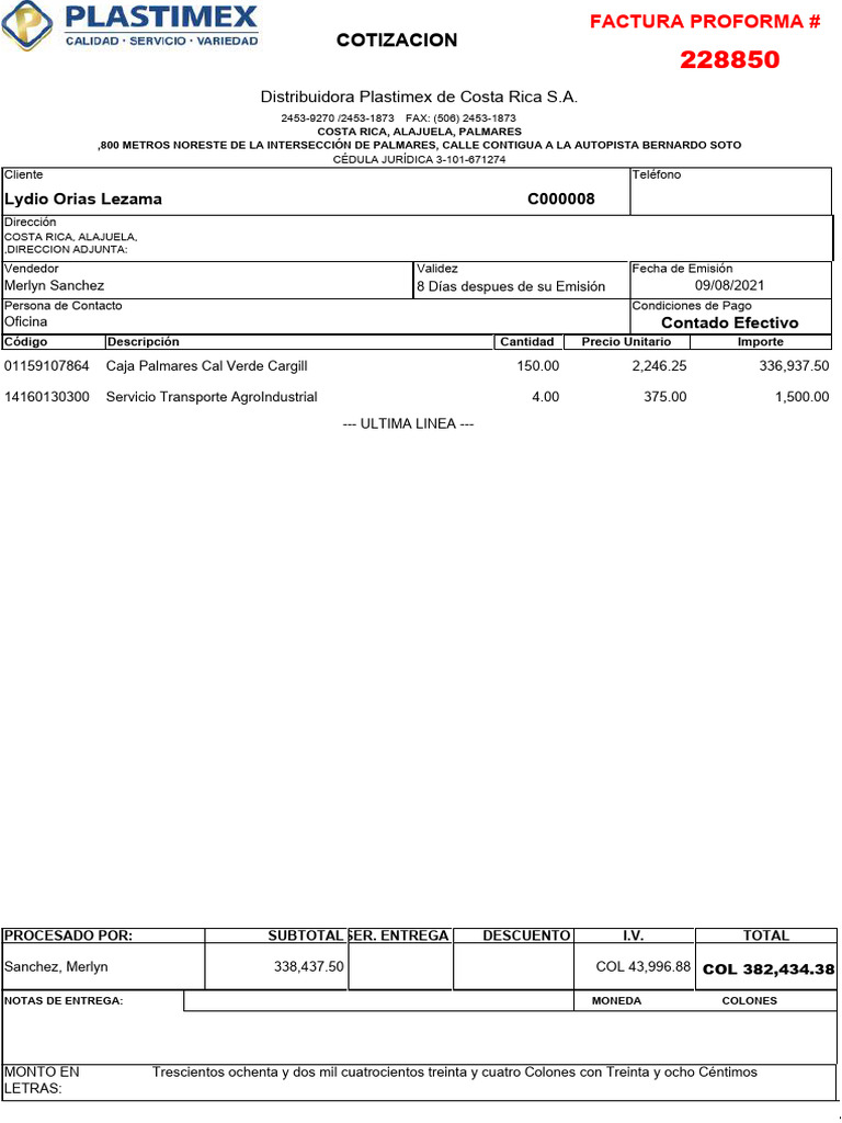 Proforma para Cestas #5 | PDF