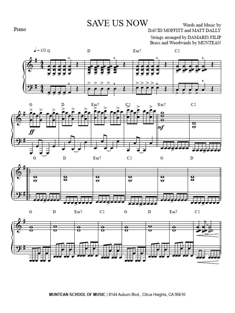 Save US Now - Piano | PDF