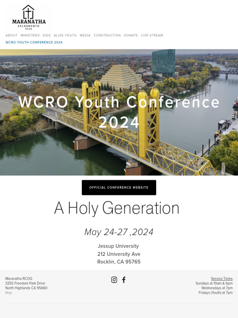 WCRO Youth Conference 2024 - Maranatha | PDF