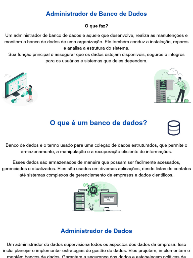 Administrador de Banco de DadosAdministrador de Dados | PDF