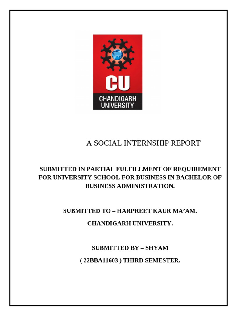 Social Internship | PDF