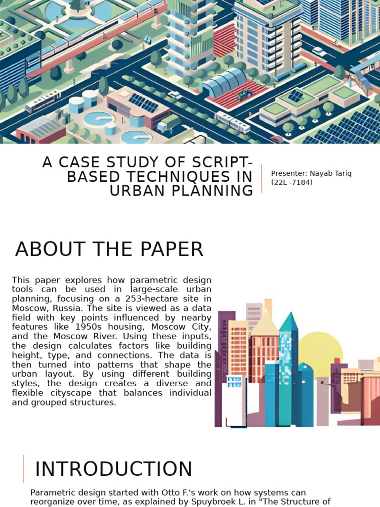 A CASE STUDY OF SCRIPT-BASED TECHNIQUES IN URBAN | PDF