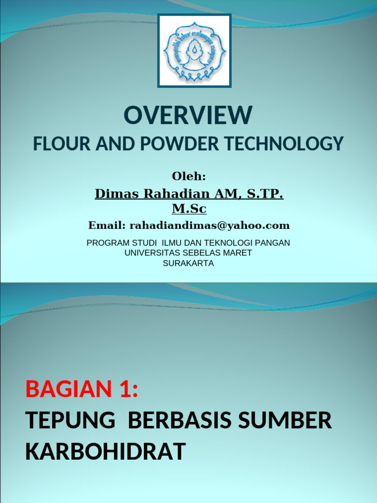 Flour Dan Powder Technology | PDF