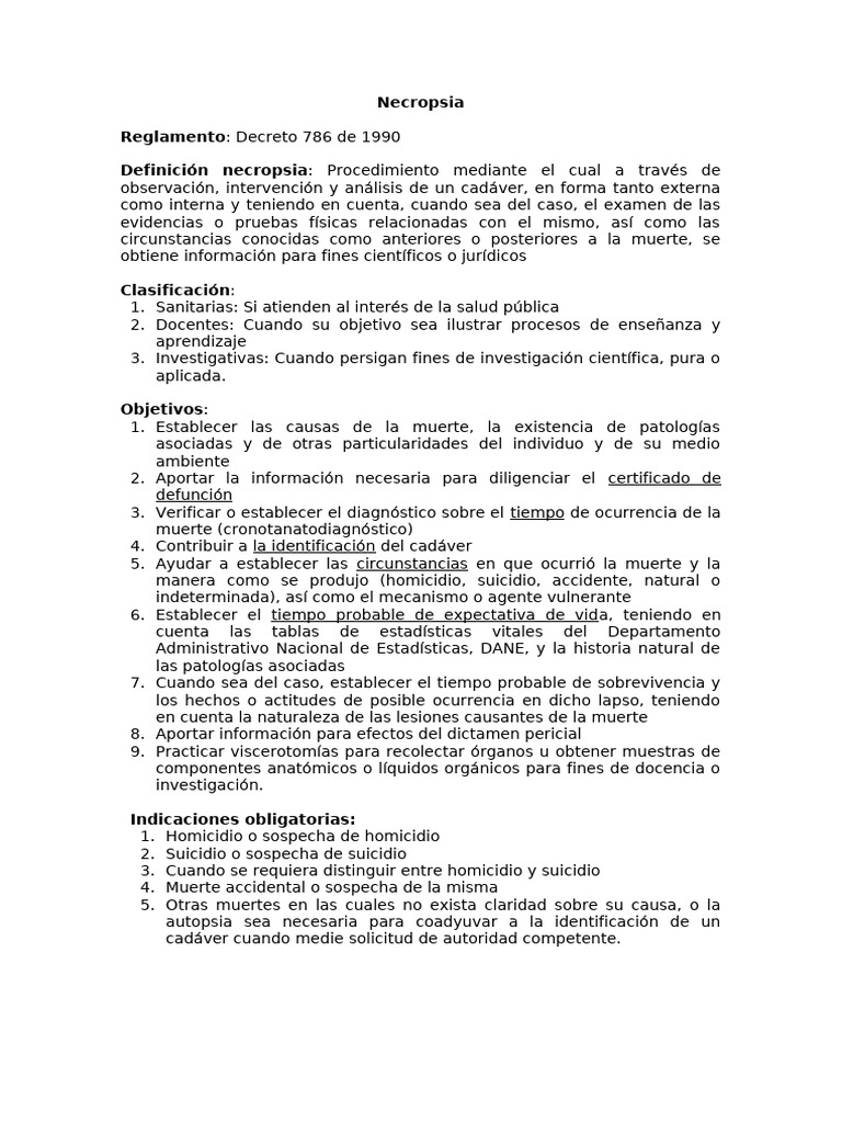 Necropsia | PDF