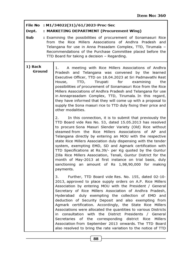 File No: M1/34022 (31) /61/2023-Proc-Sec Dept.: MARKETING DEPARTMENT ...