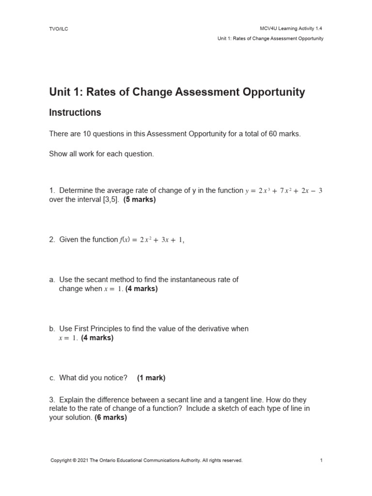 Mcv4u 01.04.02 | PDF