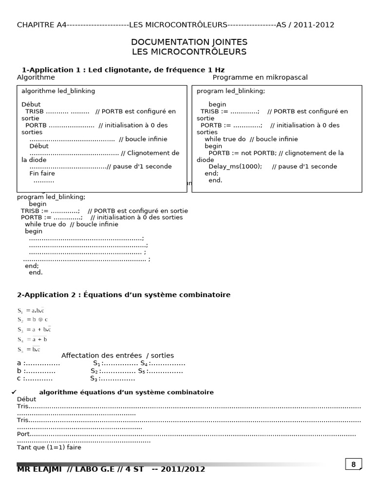 Documentation Jointes Micro | PDF