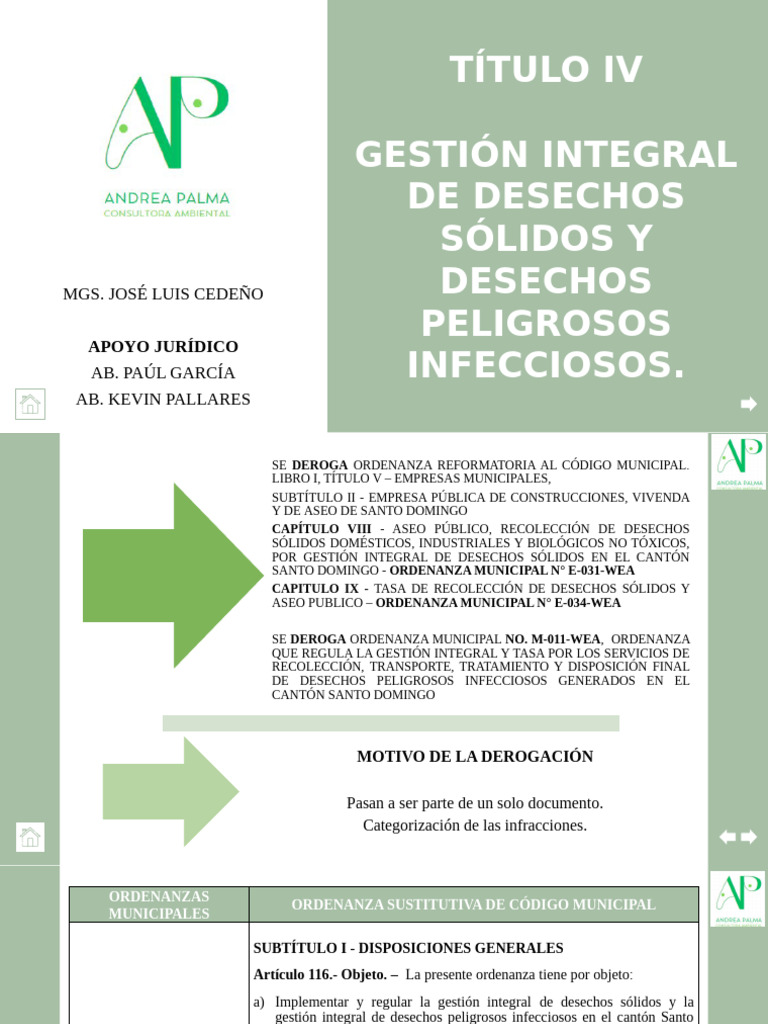 Gestión Integral de Desechos en Santo Domingo | PDF | Syntax ...