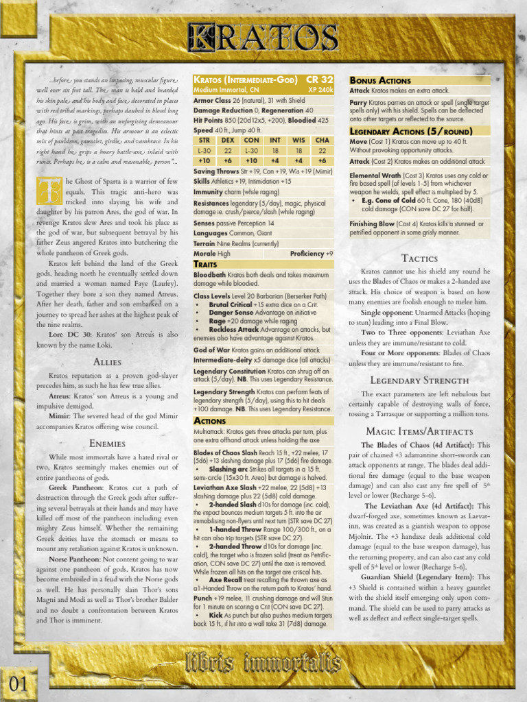 Kratos Preview | PDF