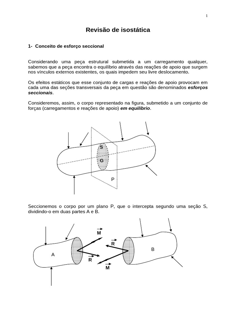Cap 1-Revisão de Isostática | PDF
