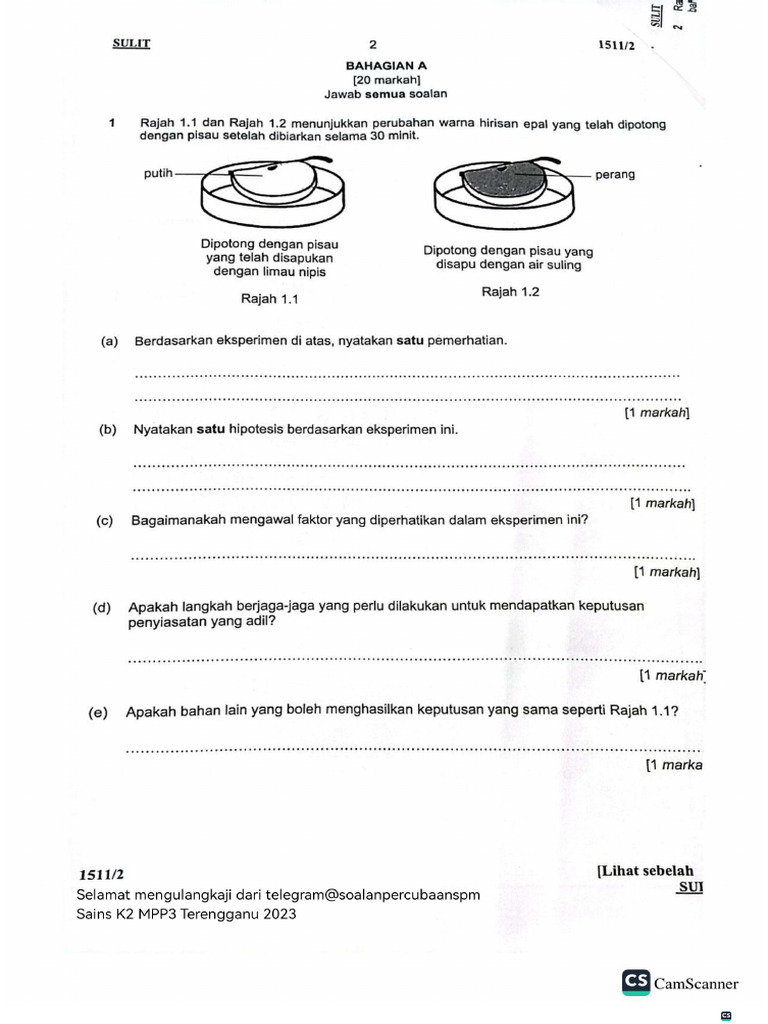 2023 Terengganu MPP3 Sains K2 | PDF